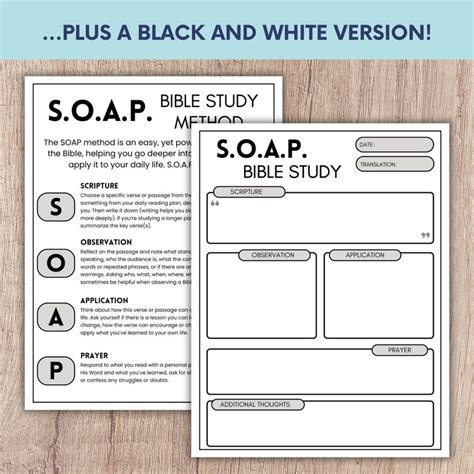 Bible Soap Notes Bible Study Journal Soap Method Bible Study Soap