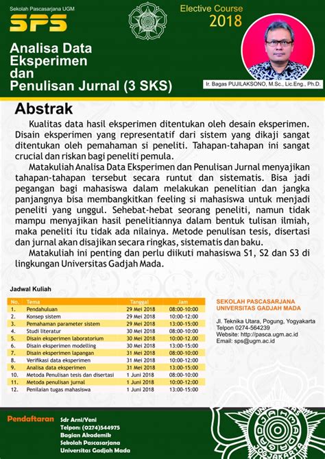 Elective Course Sekolah Pascasarjana