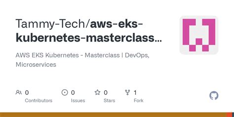 Github Tammy Techaws Eks Kubernetes Masterclass 2 Aws Eks Kubernetes Masterclass Devops