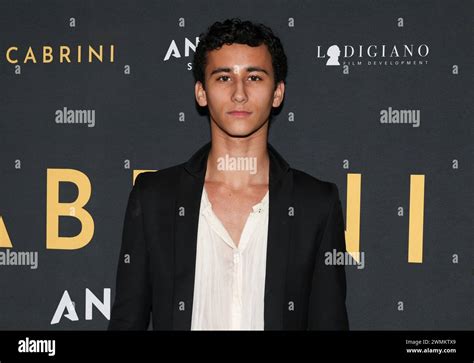 Liam Campora Attends The Premiere Of Cabrini At The Regal Times