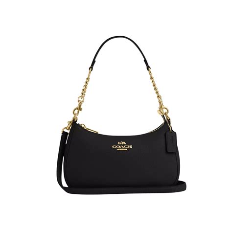 Coach Women Teri Shoulder Bag Gold Black