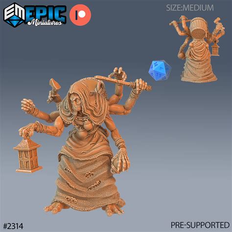 3d File Corpse Collector Lamp ‧ Dnd Miniature ‧ Tabletop Miniatures