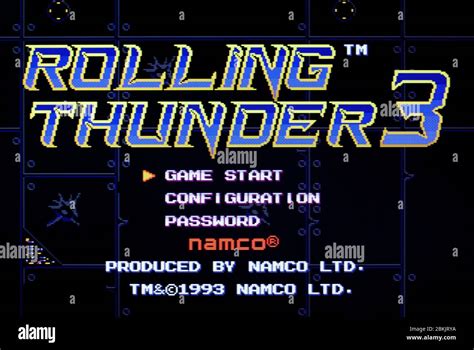 Rolling Thunder 3 Sega Genesis Mega Drive Editorial Use Only Stock