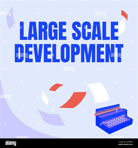 conceptual display large scale development word written on develop on