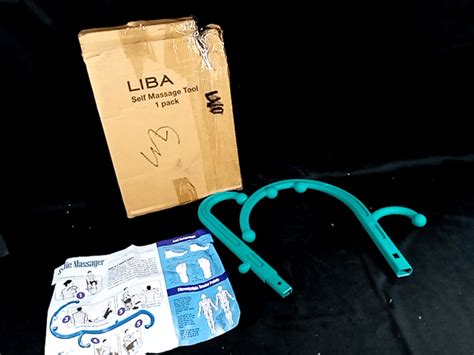 Liba Back And Neck Massager Trigger Point Massage Tool Blue Dutch Goat