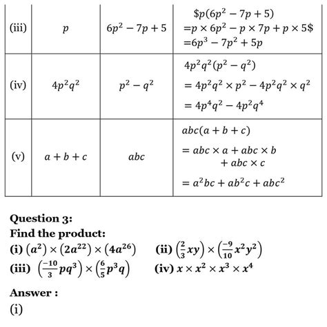 Ncert Solutions For Class 8 Maths Chapter 8 Algebraic Expressions And