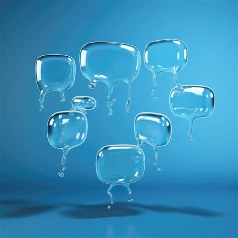 Premium Ai Image Frozen Conversations A Melting Ice Dialogue In 3d Illustrated Speech Bubbles