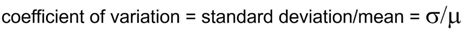 Coefficient Of Variation Definition