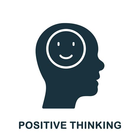 Positive Thinking And Inspiration Silhouette Icon Smile In Human Head