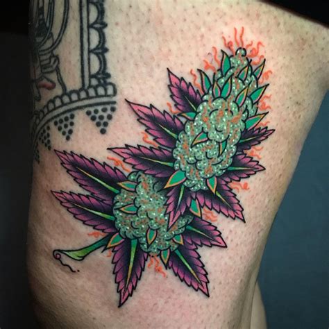 Weed Flower Tattoo