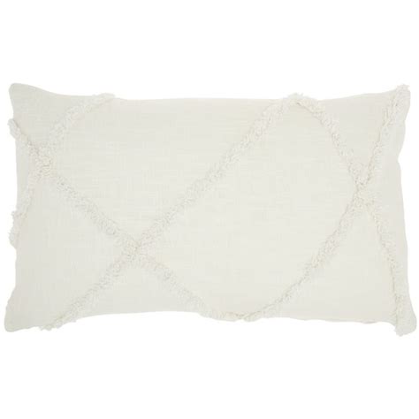Nourison Life Styles White Decorative Throw Pillow 14 X 24