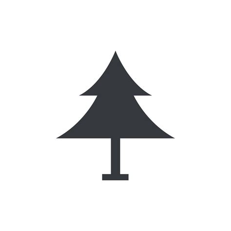 Tree Sign Vector Art Tree Pictogram Black Icon 41032897 Vector Art At