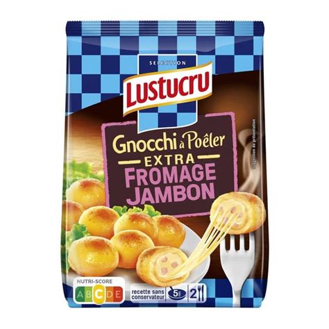 Achat Vente Lustucru Gnocchi à Poêler Extra Fromage Et Jambon 300g