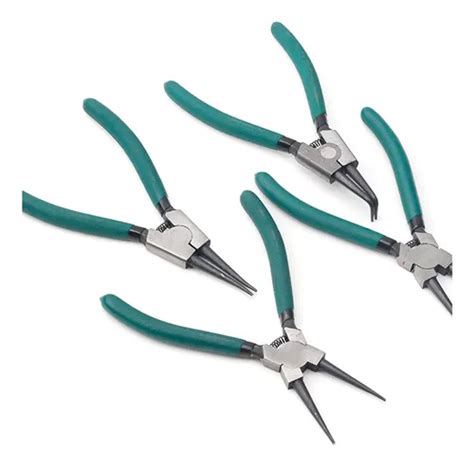 Conjunto De 4 Alicates Snap Ring 7 Polegadas Com Mandíbula Frete Grátis