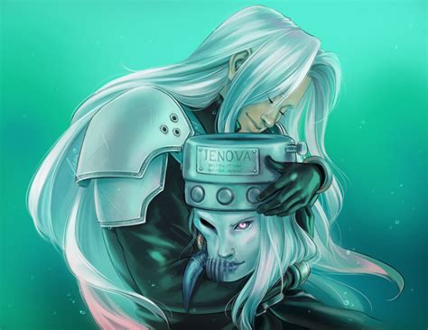 85x11 Final Fantasy Vii Fanart Print Sephiroth And Jenova Etsy