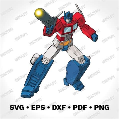 Optimus Prime Svg Transformers Autobot Clipart Laser Cut File Etsy Uk