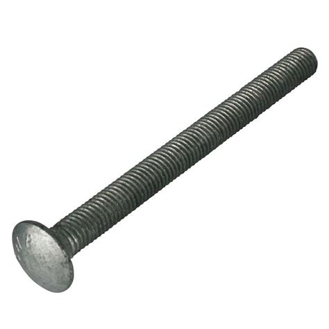 Everbilt 38 In 16 X 6 In Galvanized Carriage Bolt 803576 The Home