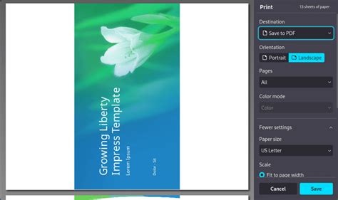error while printing horizontal pdfs r firefox