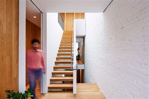 Landa Transforms Brooklyn Row House With Switchback Staircase