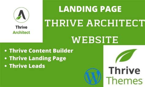 Build A Modern Website Using Thrive Architect And Thrive Theme By Beradesign Fiverr