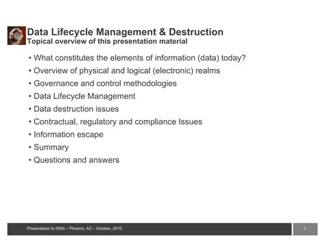 Data Lifecycle Mgmt Destruction PDF Computing Technology Computing