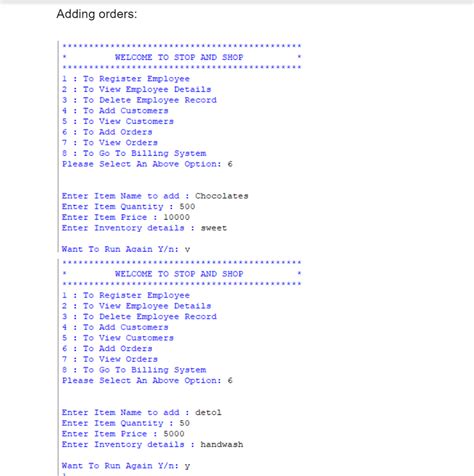 github sahilzombade departmental store management system a project