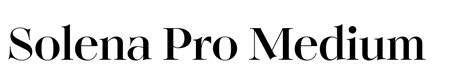 Solena Pro Medium Font Webfont And Desktop Myfonts
