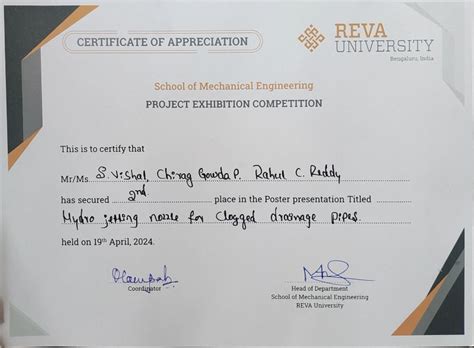 Chirag Gowda P On Linkedin I Am Happy To Share That My Final Year Project Has Secured 2nd Place At