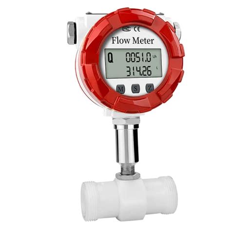 High Accuracy Turbine Flowmeter For Water Corrosive Fluids Measurement