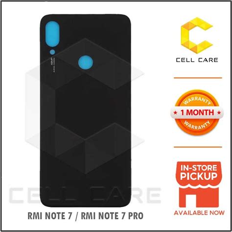 Back Battery Cover Glass For Redmi Note 7 Redmi Note 7 Pro No Logo Shopee Malaysia