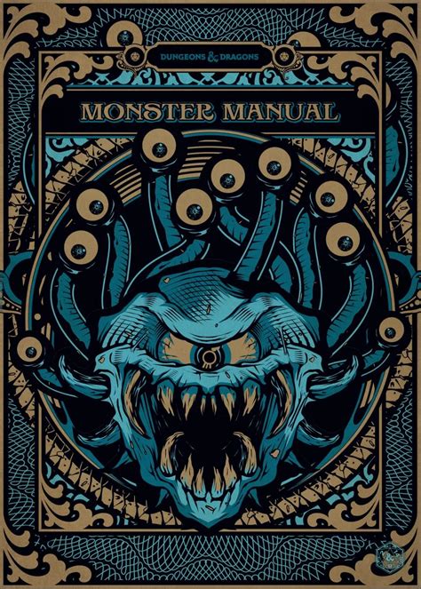 Monster Manual Deluxe Poster Picture Metal Print Paint By Dungeons