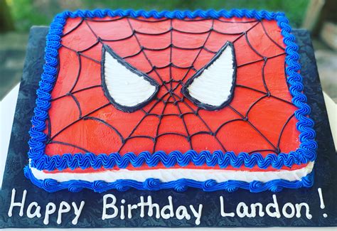 Spider Man Sheet Cake