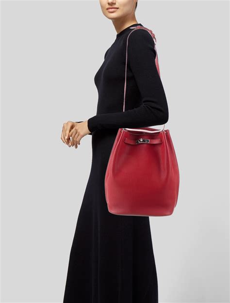 Hermès Togo So Kelly 26 Red Shoulder Bags Handbags Her474619 The