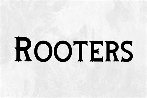 Rooters Font Free Download And Preview Deefont