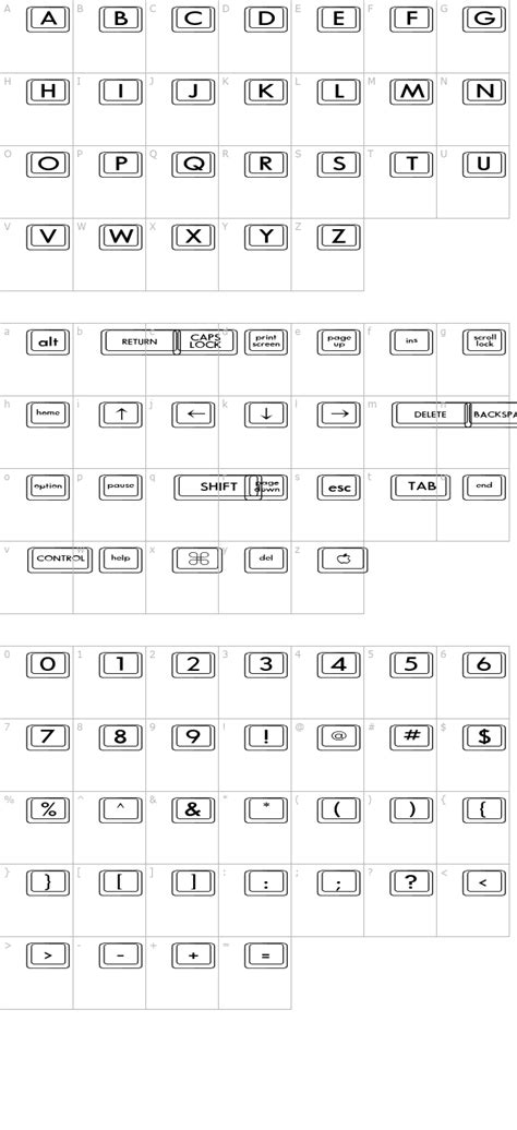 Keyboard KeysEx Expanded Font FontPalace Com