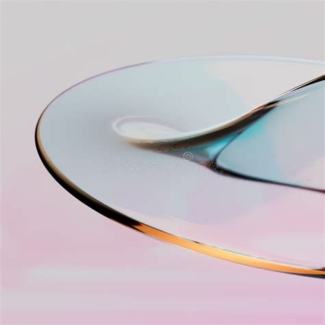 3d Rendering A Display Of Translucent With Refraction Art Design Stock Illustration