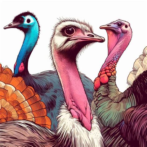 Solve Emu Ostrich And Turkey Resizable 9 To 306 Pieces Jigsaw Puzzle