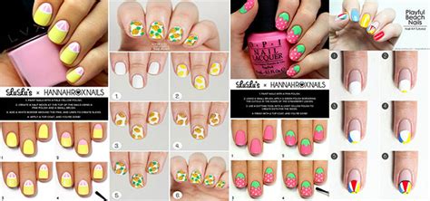 10 Easy Summer Nail Art Tutorials For Beginners 2018 Fabulous Nail