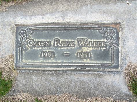 Caryn Rhae Walker 1951 1951 Mémorial Find A Grave