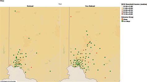 Map Of Zip Codes Of Patients Who Had Ofcs Divided By Insurance Type