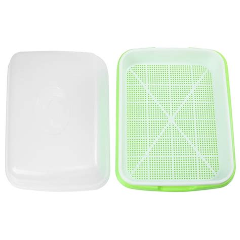 Container Bean Sprouts Germination Plate Flower Pot Seedling Plastic