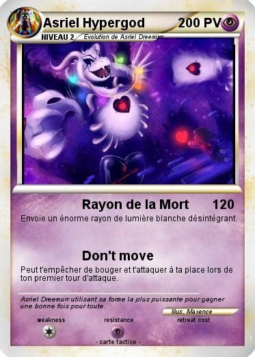 Pokémon Asriel Hypergod Rayon De La Mort Ma Carte Pokémon