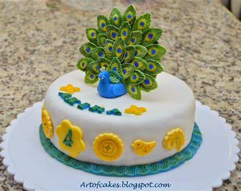 Art Of Cakes Peacock Fondant Cake