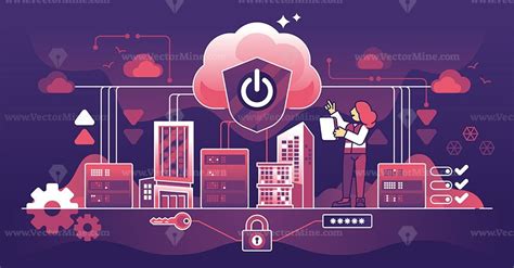 Cloud Security With Password Firewall And Encryption System Outline Concept Vectormine