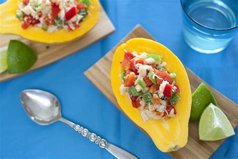 Fresh Hawaiian Papaya And Crab Salad