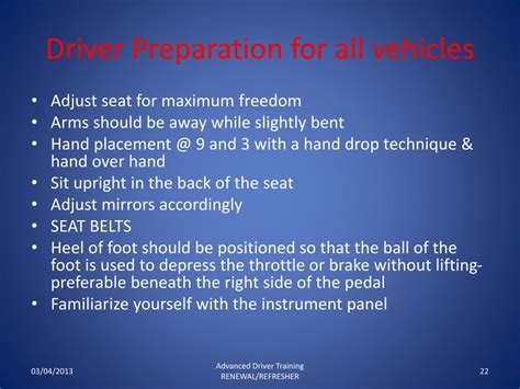 Ppt Advanced Driver Training Powerpoint Presentation Free Download