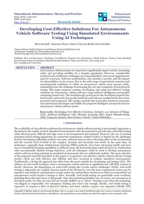 Pdf Developing Cost Effective Solutions For Autonomous Vehicle Software Testing Using
