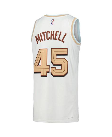 Nike Mens Donovan Mitchell White Cleveland Cavaliers Swingman Player