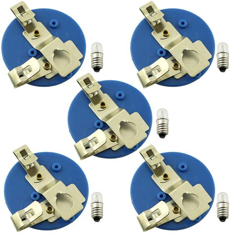 Sqxbk 5 Pairs 24v 3w E10 Bulb Holder With E10 Mini Lamp Holders Sockets