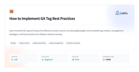 How To Implement Git Tag Best Practices Labex